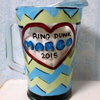 Custom Painted Aggie Ring Dunk Pitcher