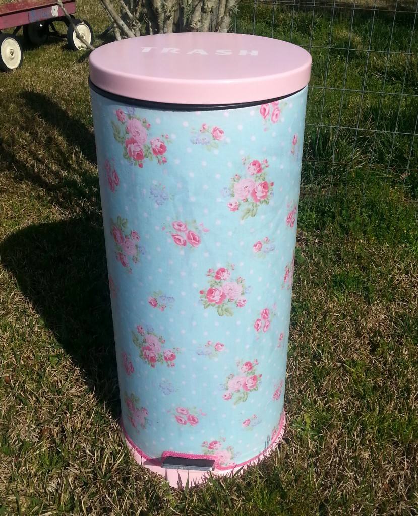 A Pretty Trash Can Makeover For A Cottage Style Kitchen