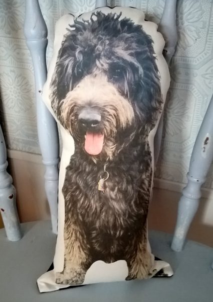 Huggable Custom Dog Photo Pillow, Dog Portrait Pillow From Your Photo