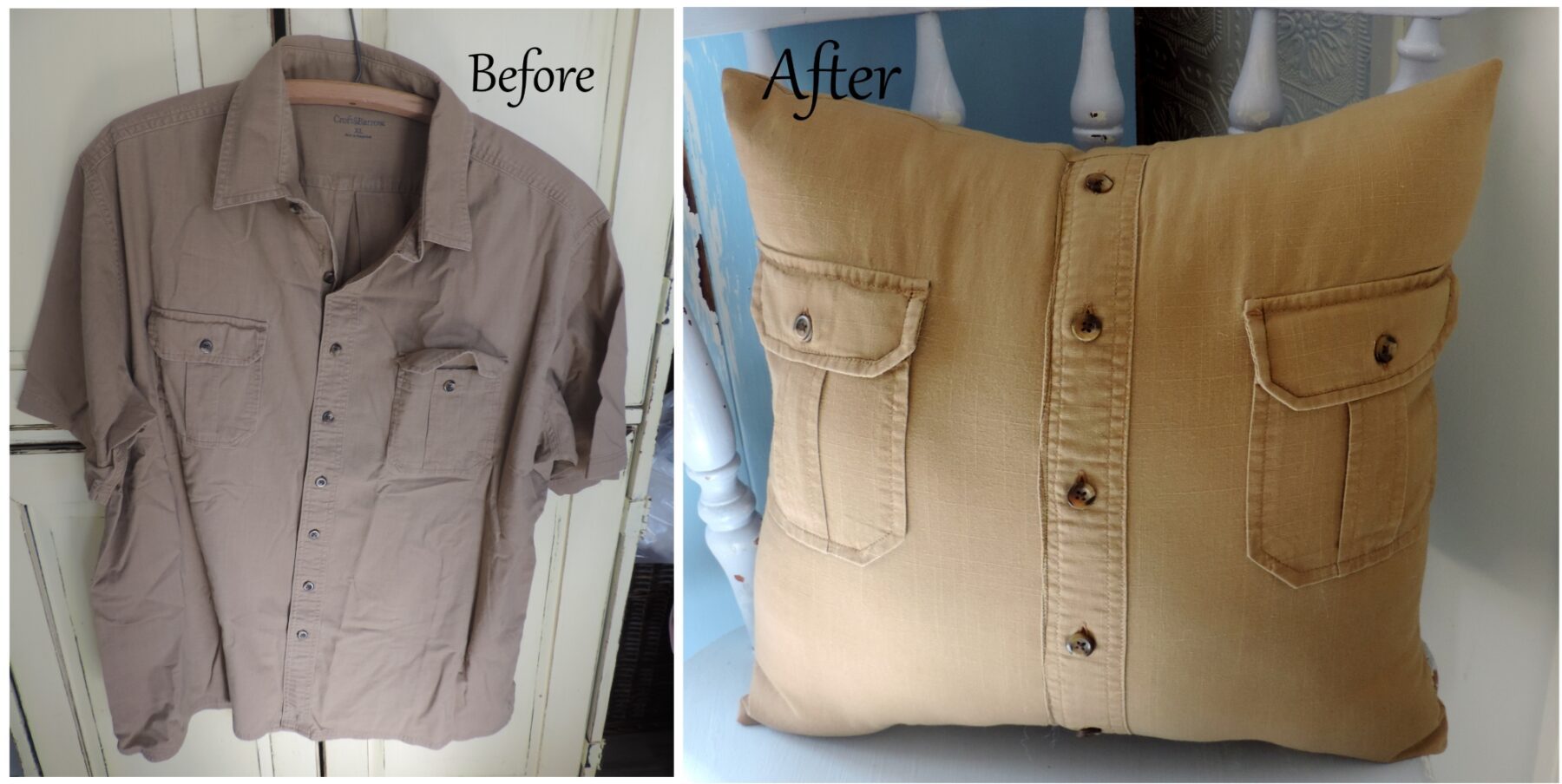 Custom Memory Pillow Made From Loved One's Clothing, Bereavement Gift