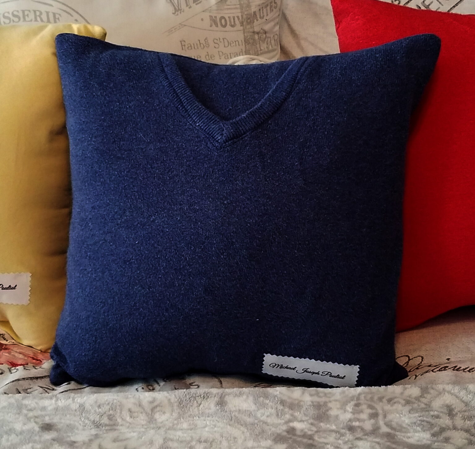 Custom Memory Pillow Made From Loved One's Clothing, Bereavement Gift