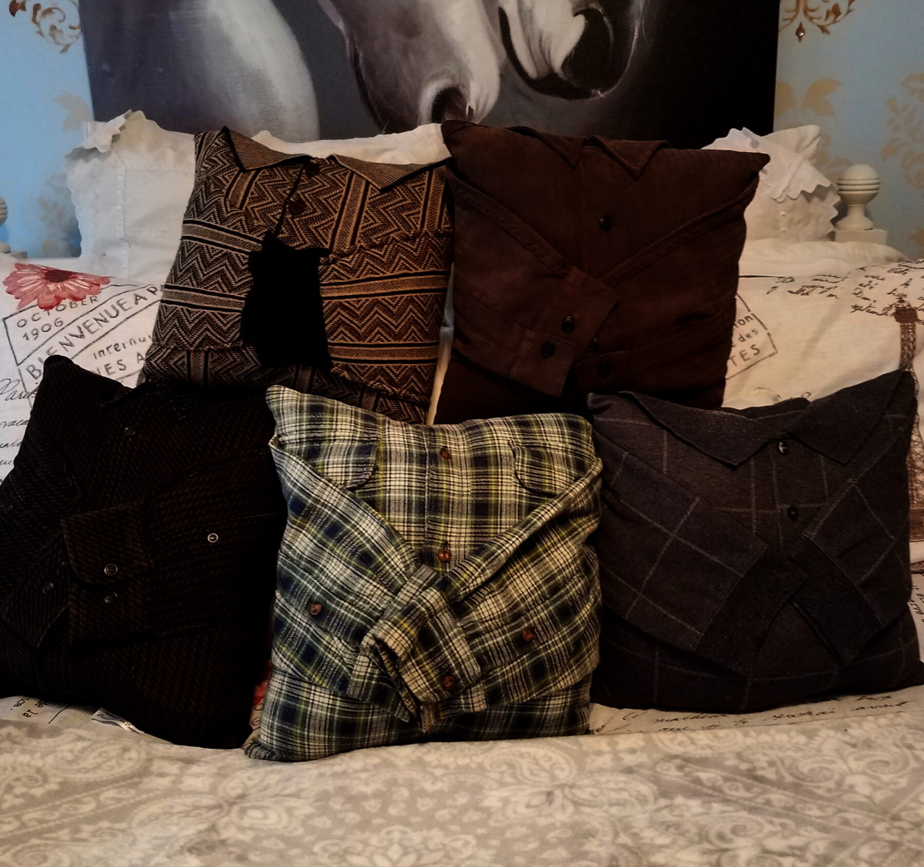 Custom Memory Pillow Made From Loved One's Clothing, Bereavement Gift
