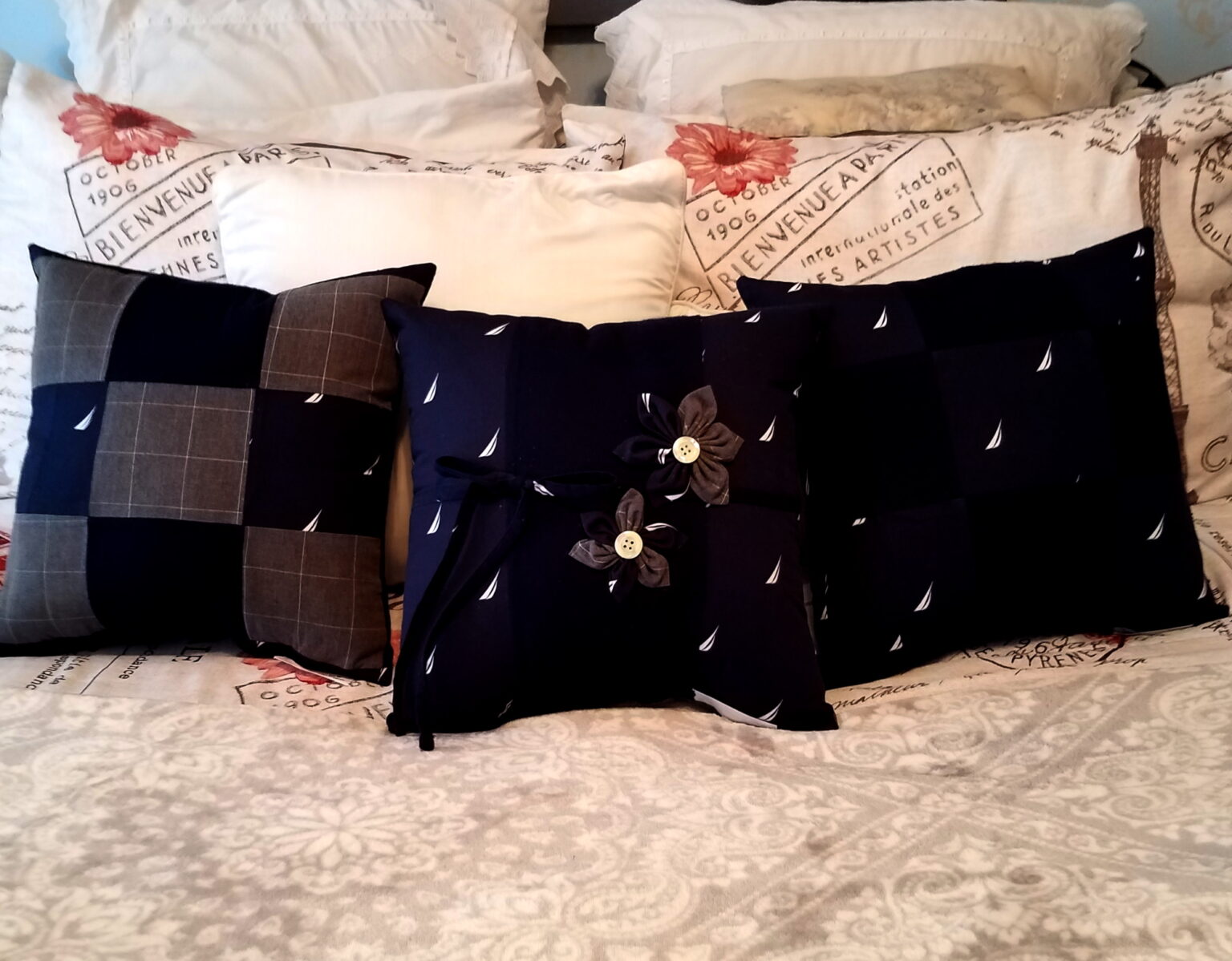 Custom Memory Pillow Made From Loved One's Clothing, Bereavement Gift