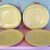 Vintage Yellow Boontonware Melmac Saucer Plates
