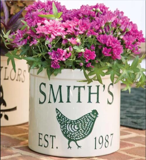 Thrift Flip! How To Make A Personalized Flower Pot Crock
