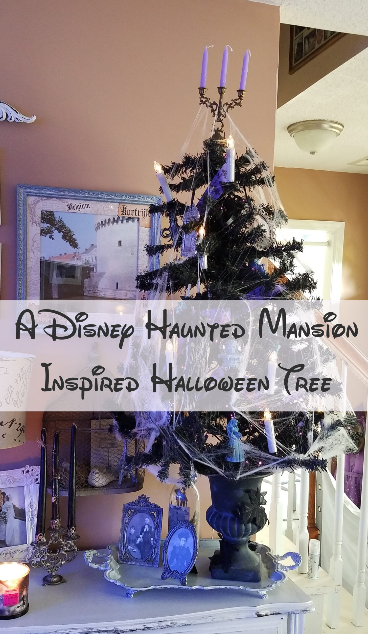 Creating A Disney Haunted Mansion Inspired Halloween Tree