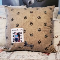 Custom Pet Memory Pillow Made From Pet Clothing & Bedding